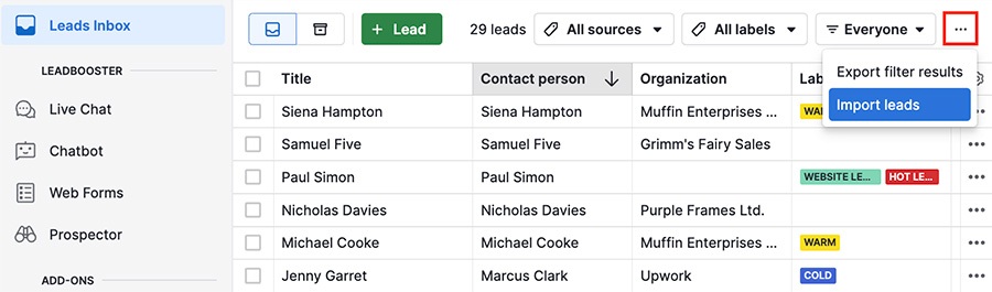Leads vs. deals - Knowledge Base | Pipedrive
